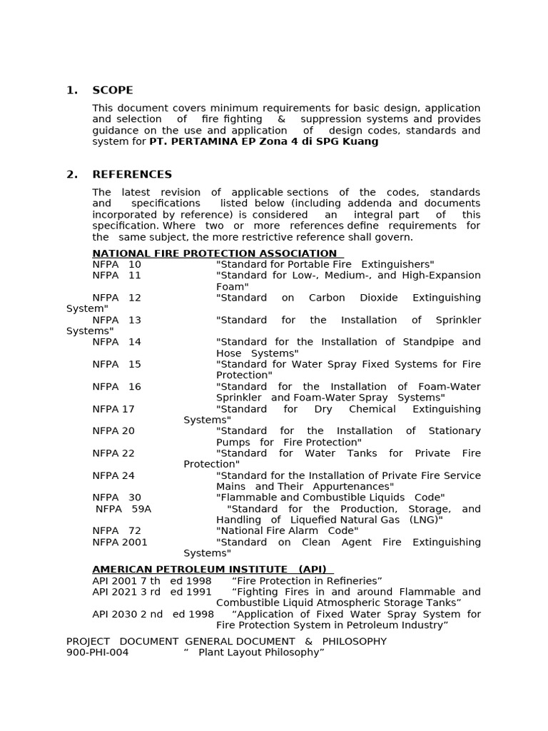 Fire Fighting System Design Guidelines | PDF | Fire Sprinkler System ...