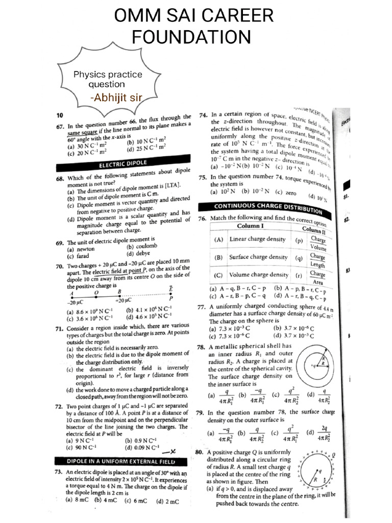 Physics Practice Question | PDF