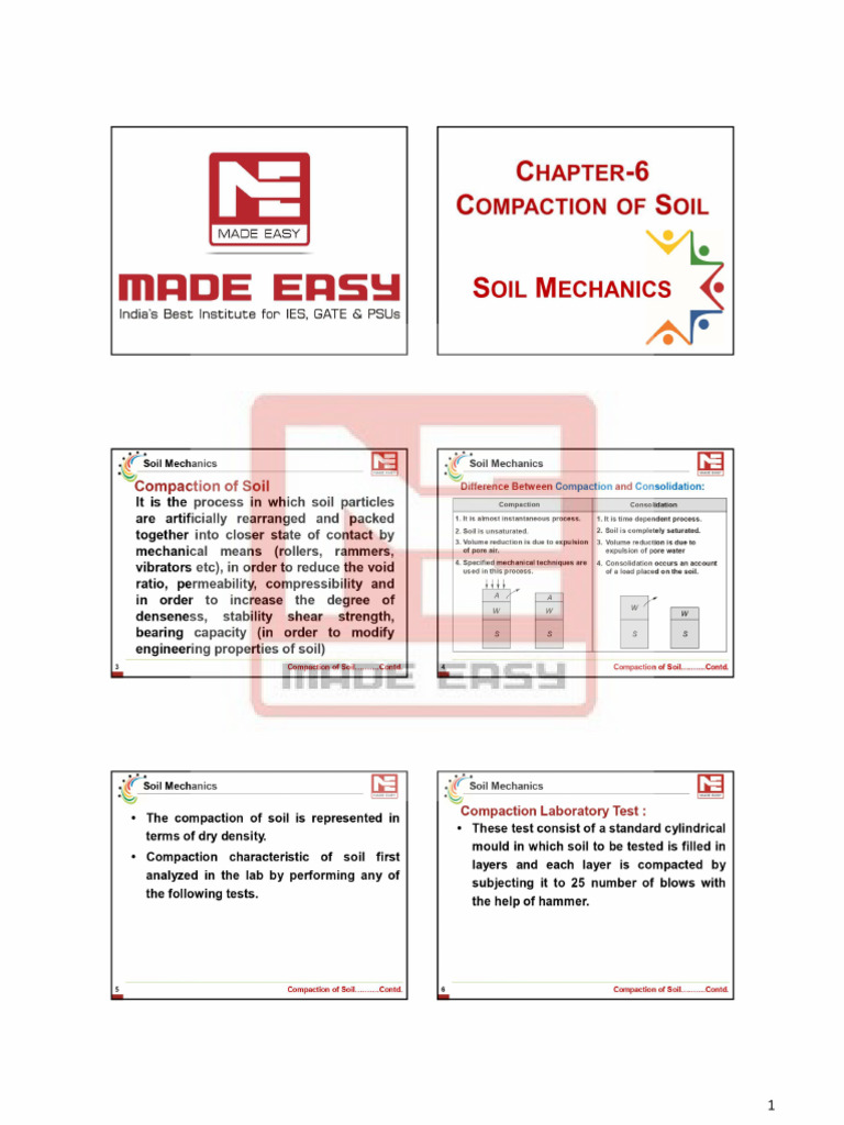 Chapter 6 Compaction of Soil | PDF