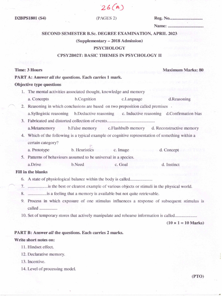 Basic Themes in Psychology | PDF