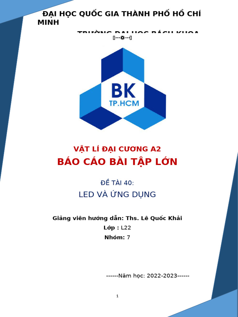 Bài-tập-lớn-vật-lí-2-Lớp-L22-Nhóm-07 | PDF