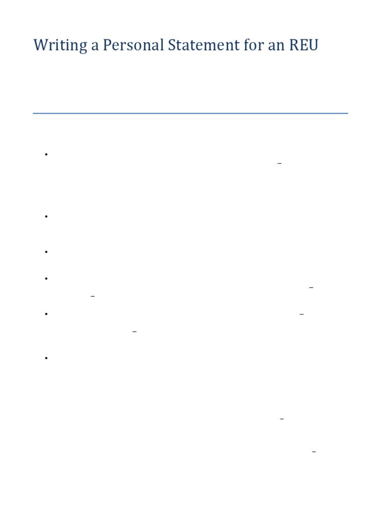 Writing Personal Statements | PDF