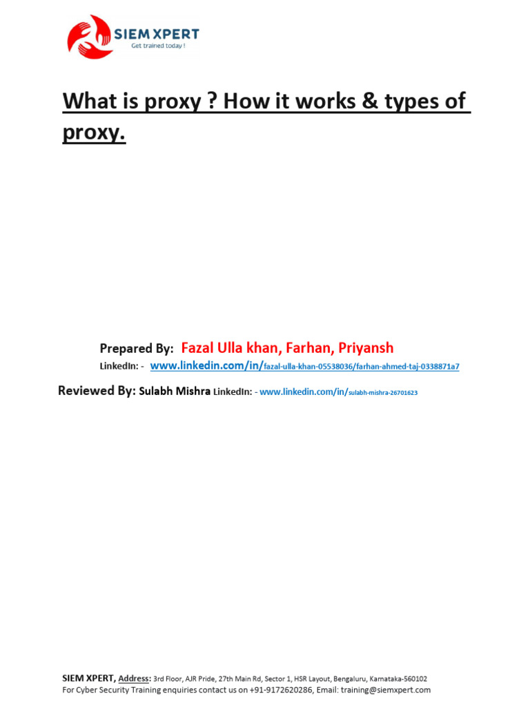what is proxy | PDF | Proxy Server | World Wide Web