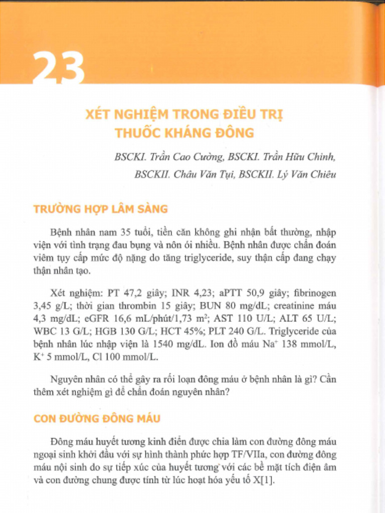 Điều trị kháng đông trong thực hành lâm sàng 2020 | PDF