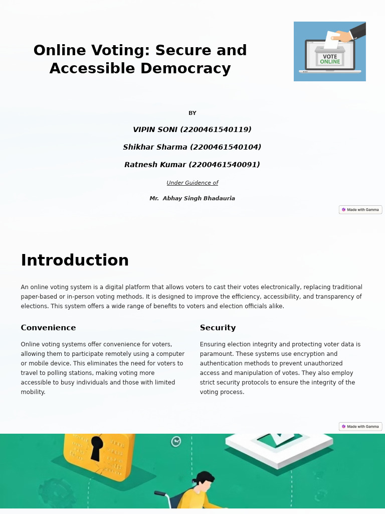 Online Voting Secure and Accessible Democracy | PDF | Electronic Voting | Computer Security
