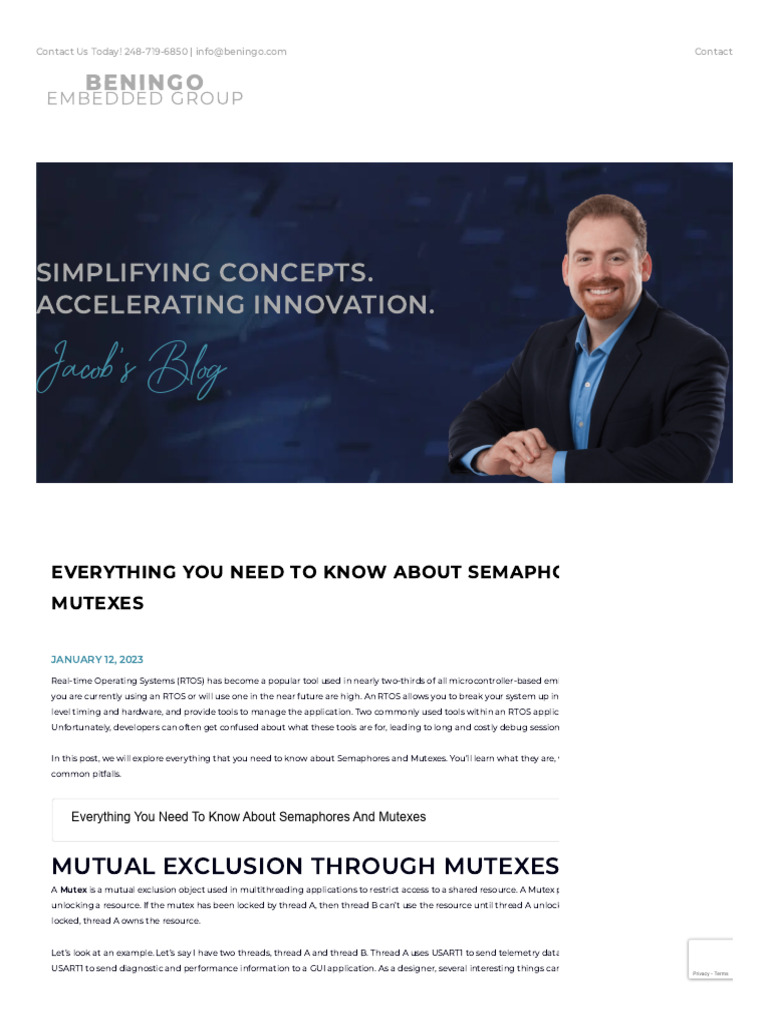 Everything You Need To Know About Semaphores and Mutexes | PDF | Thread (Computing ...