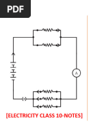 Electricity Class 10 Formulas | PDF
