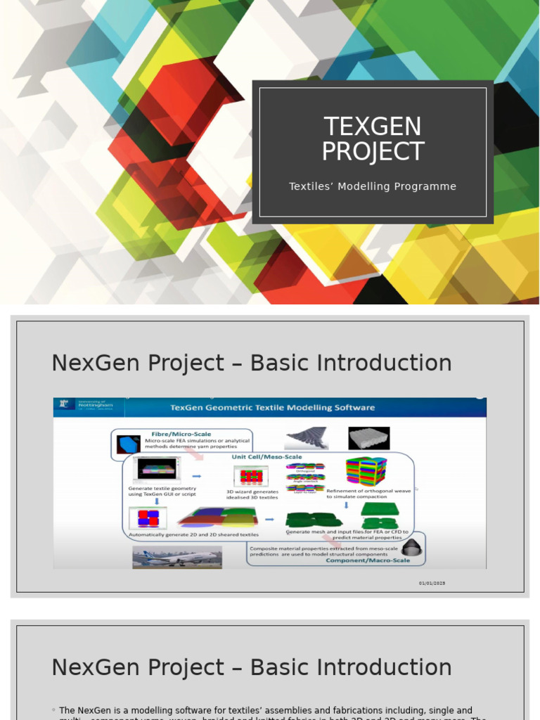 TexGen Modelling PHD TE NTU | PDF | Spline (Mathematics) | Command Line Interface