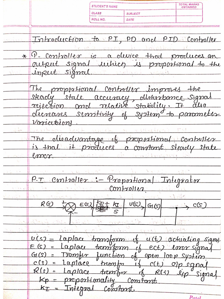 PI, PD and PID Controller | PDF