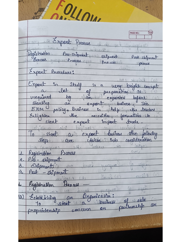 EXIM Procedure Notes | PDF