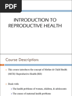 Introduction to Reproductive Health | PDF | Woman | Family Planning