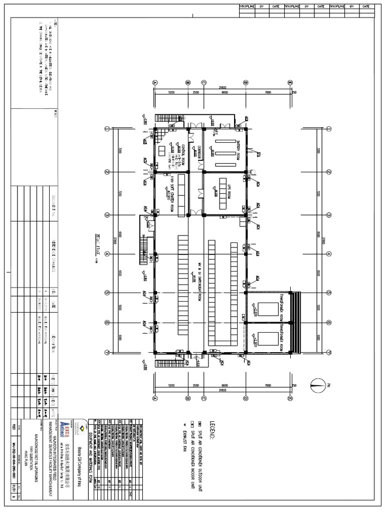 Maj-Ds2-06-Hva-Dwg-0001 - B 11KV Substation Hvac Plan | PDF