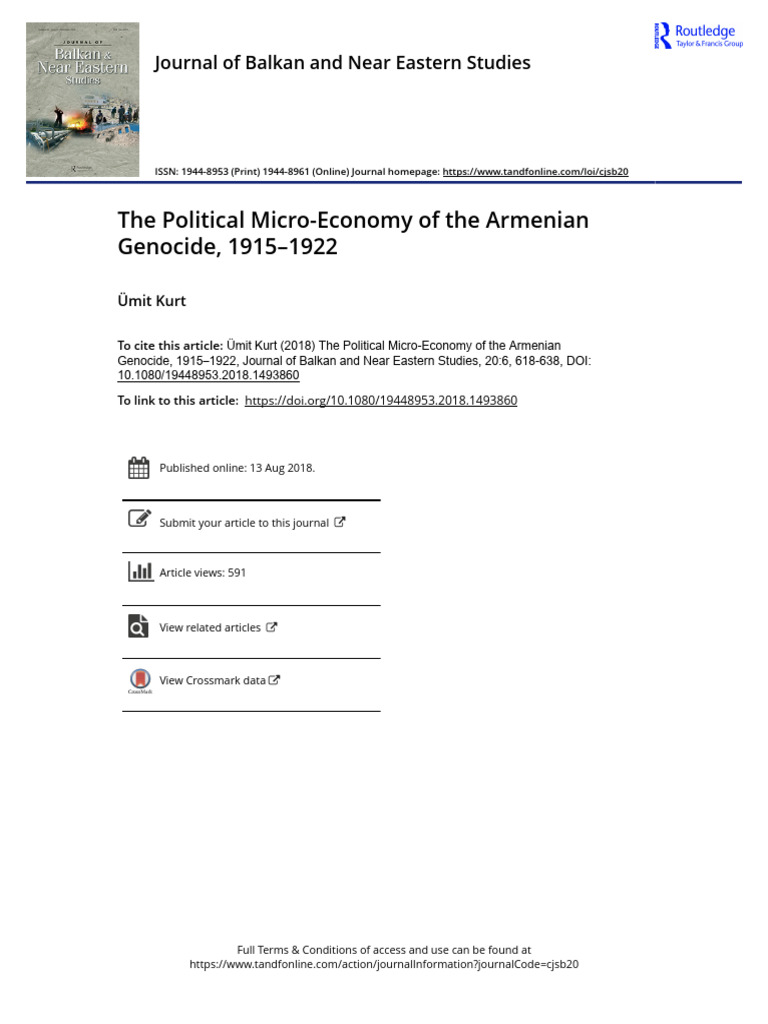 Kurt - The Political Micro Economy of The Armenian Genocide 1915 1922 ...