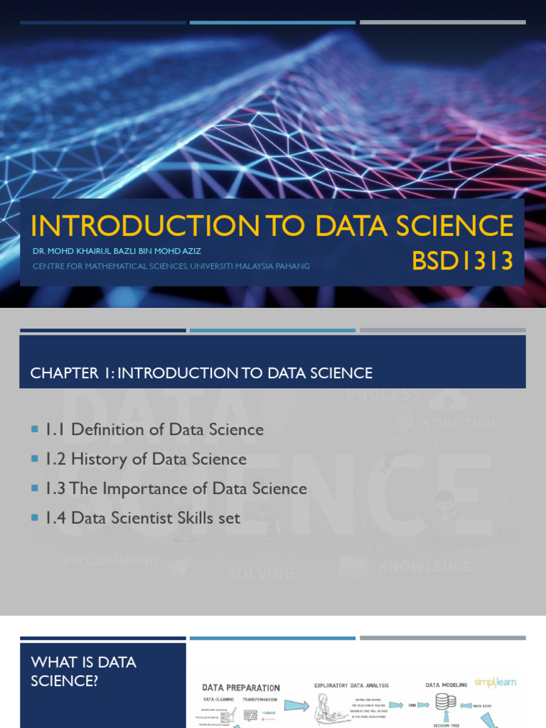 Bsd1313 Chapter 1 | PDF | Data Science | Big Data