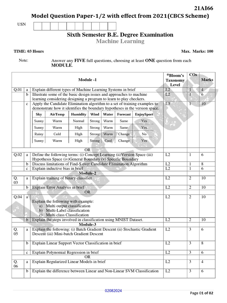 @vtucode.in-21AI63-model-set-2-paper | PDF | Statistical Classification ... @vtucode.in-21AI63-model-set-2-paper | PDF | Statistical Classification ...