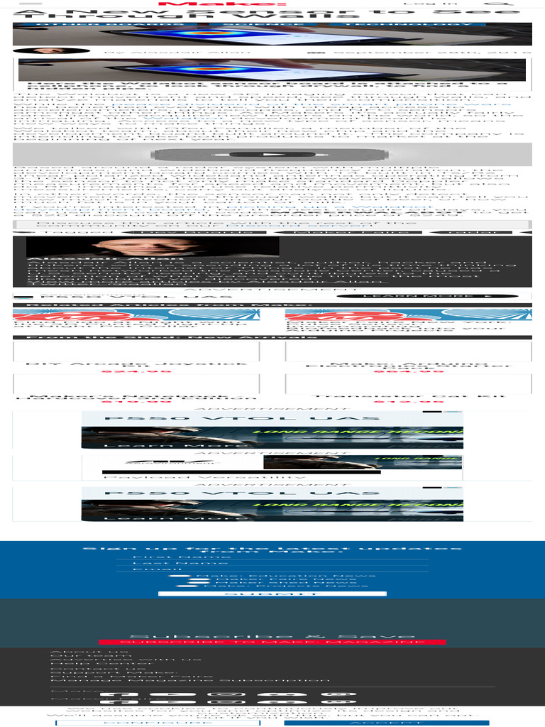 A New Sensor To See Through Walls | PDF | Subscription Business Model ...