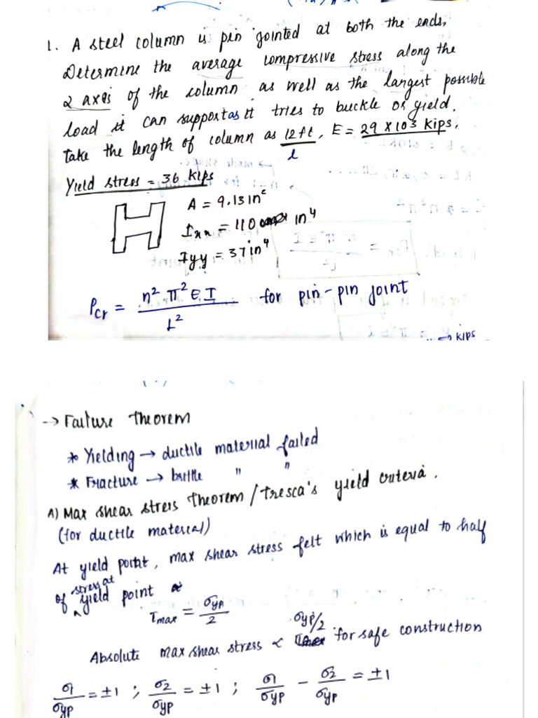 Mechanics Of Solids Missed Notes Pdf