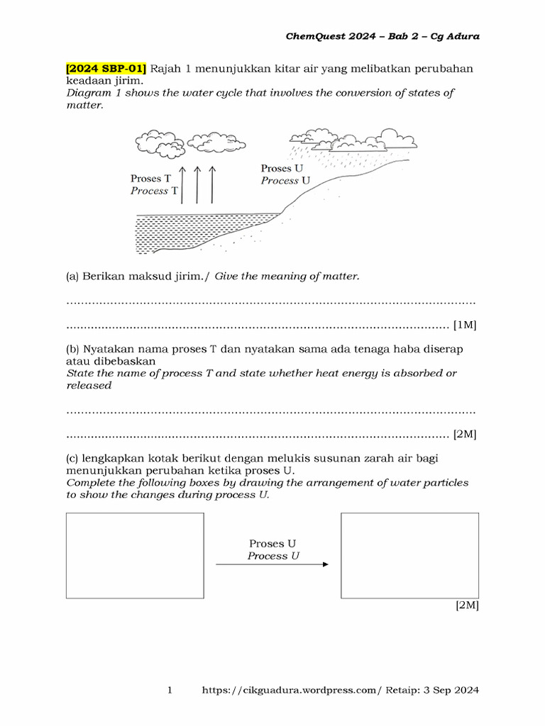 ChemQuest 2025 Ting 4 - 26 Nov - K2 Final 22 Set - 202mukasurat | PDF