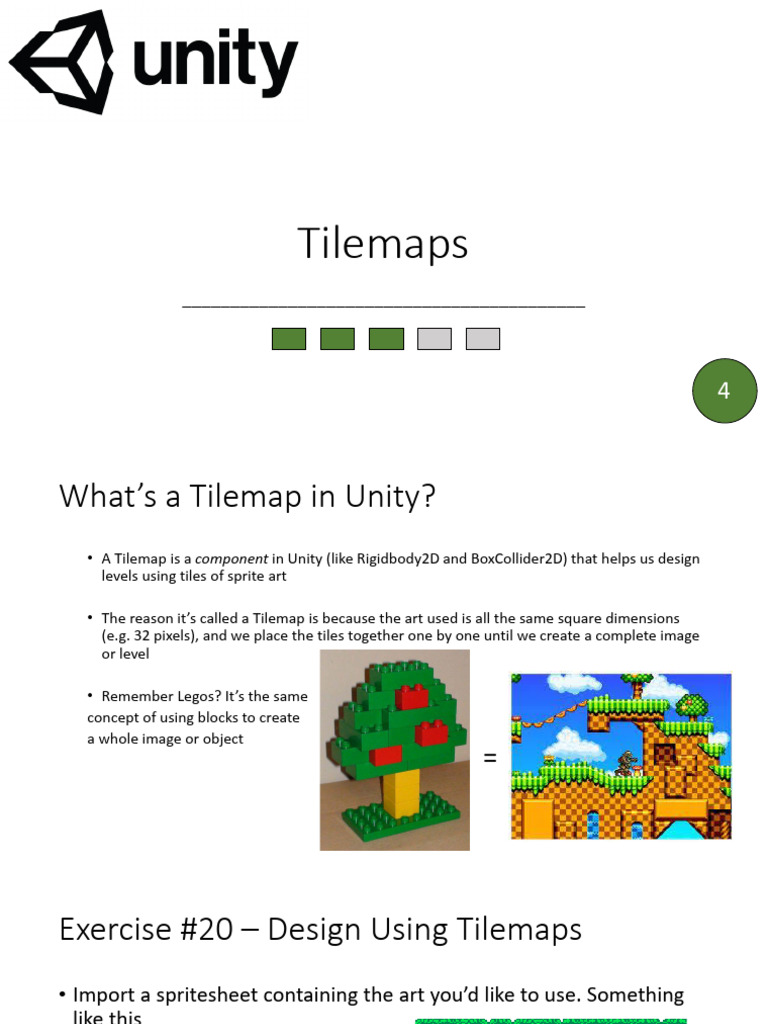 2D Unity Lab 5 (Tilemaps) | PDF | Graphics | Imaging