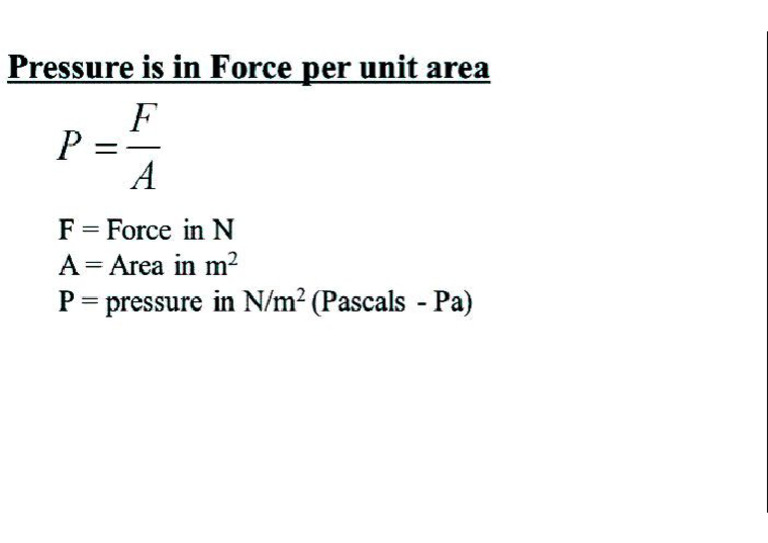 pressure formula | PDF