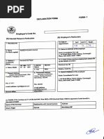 ESI Declaration Form1 | PDF | Employment | Justice