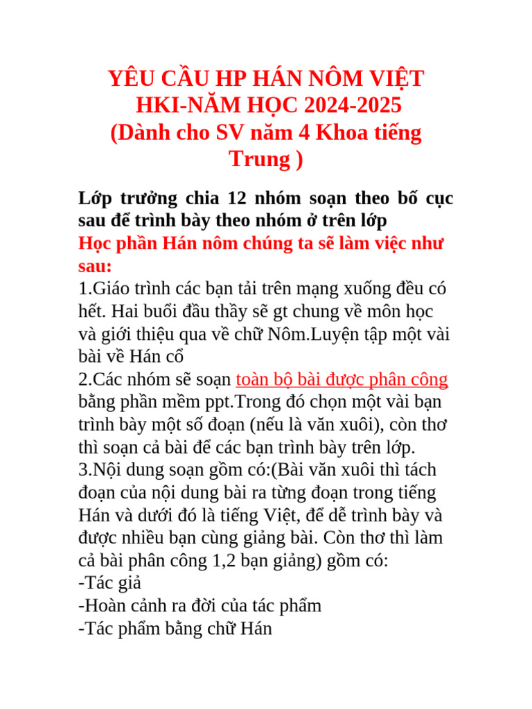 Chia Nhom Hp Han Nom 2024 (1) | PDF