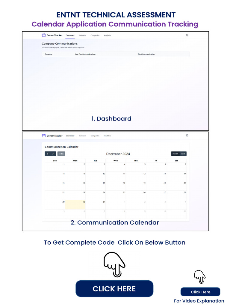 ENTNT Calendar App For Communication Tracking | PDF
