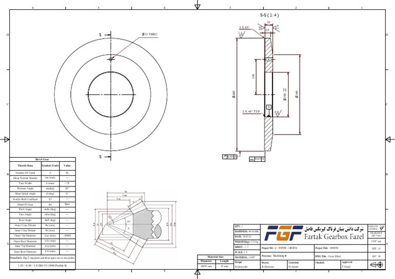 Crown Wheel(Rev 01) | PDF | Gear | Mechanical Engineering