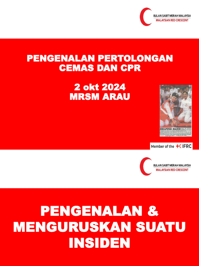 2024 Okt Pengenalan Pertolongan Cemas Mrsm Arau | PDF