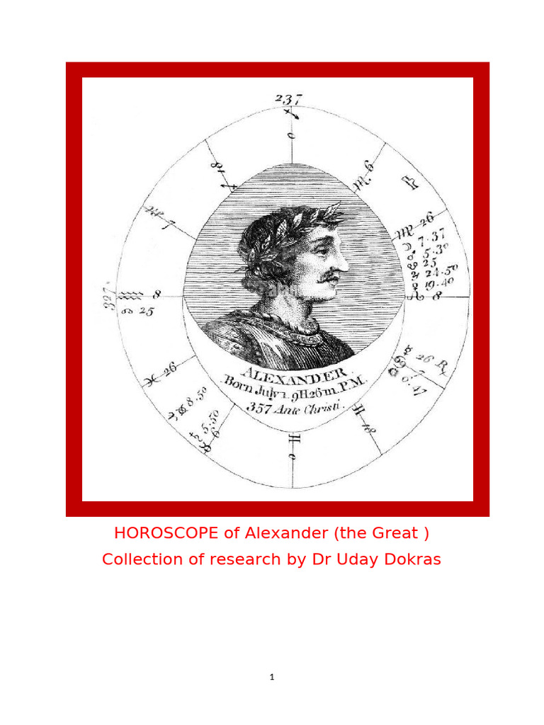 Horoscope of Alexander Book | PDF | Macedonia (Ancient Kingdom ...