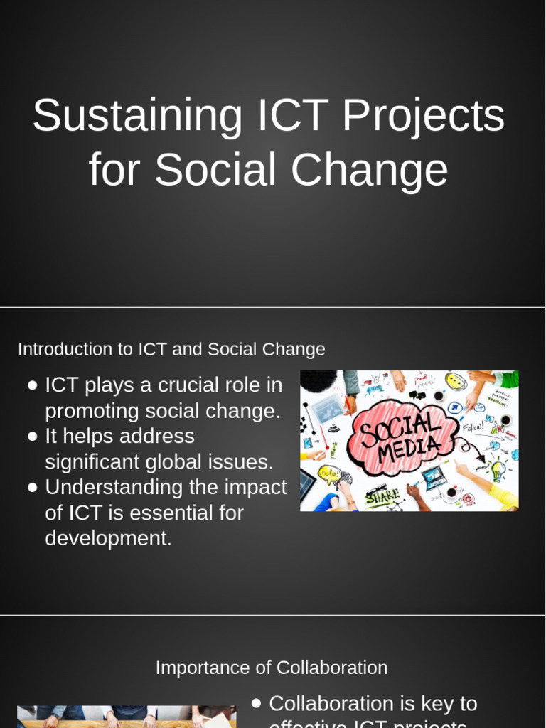 MODULE 13 Sustaining ICT Projects For Social Change | PDF | Educational ...