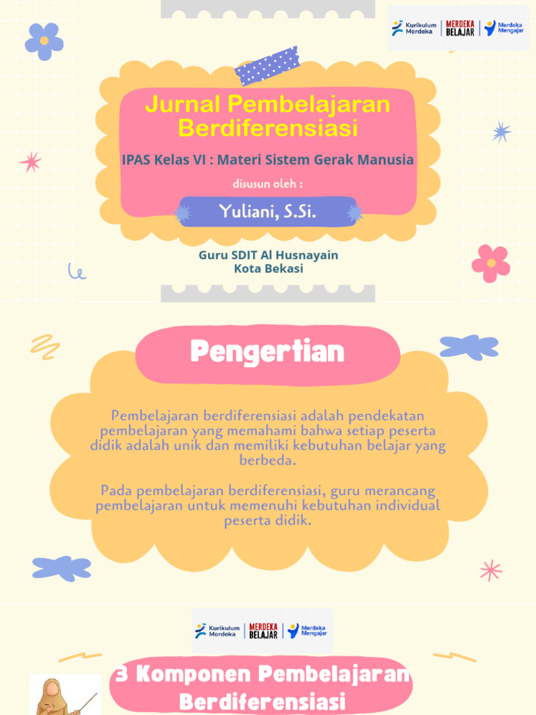 Jurnal Pembelajaran Modul 1 (Yuliani - PPG UPI) | PDF