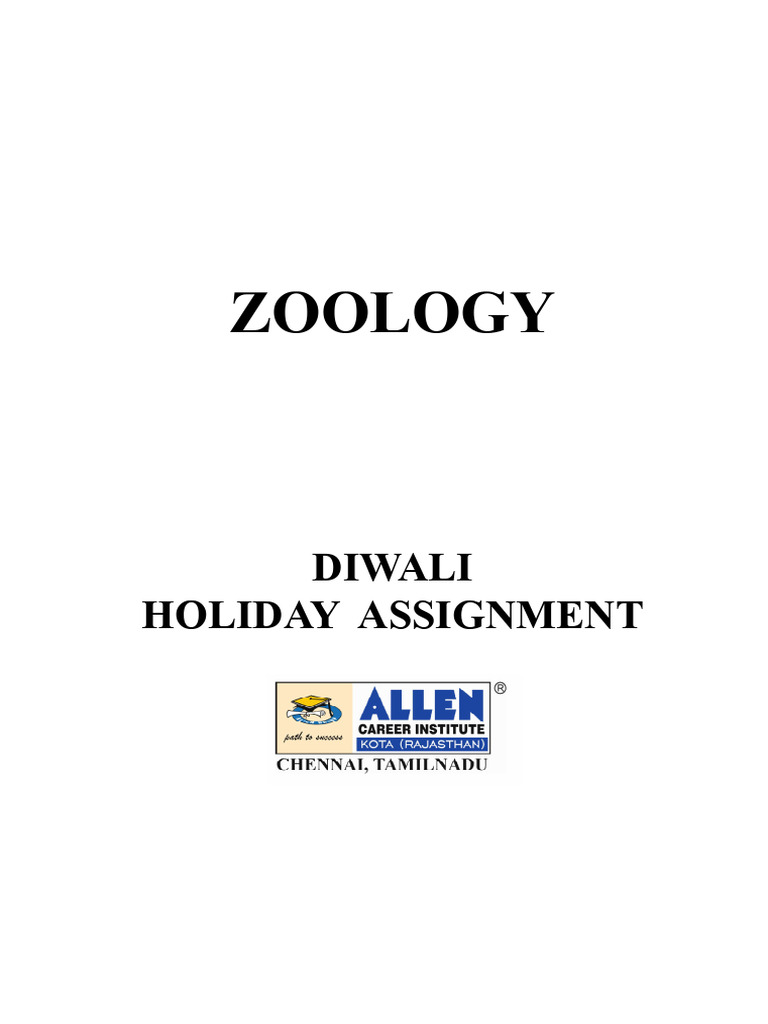 Diwali Assignment - Zoology - NEET Nurture | PDF | Heart | Respiratory ...