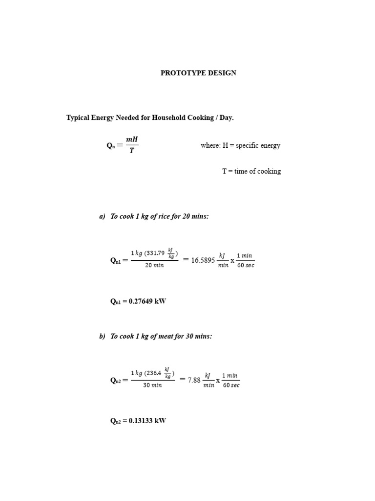 Calculations | PDF | Gasification | Fuel Efficiency