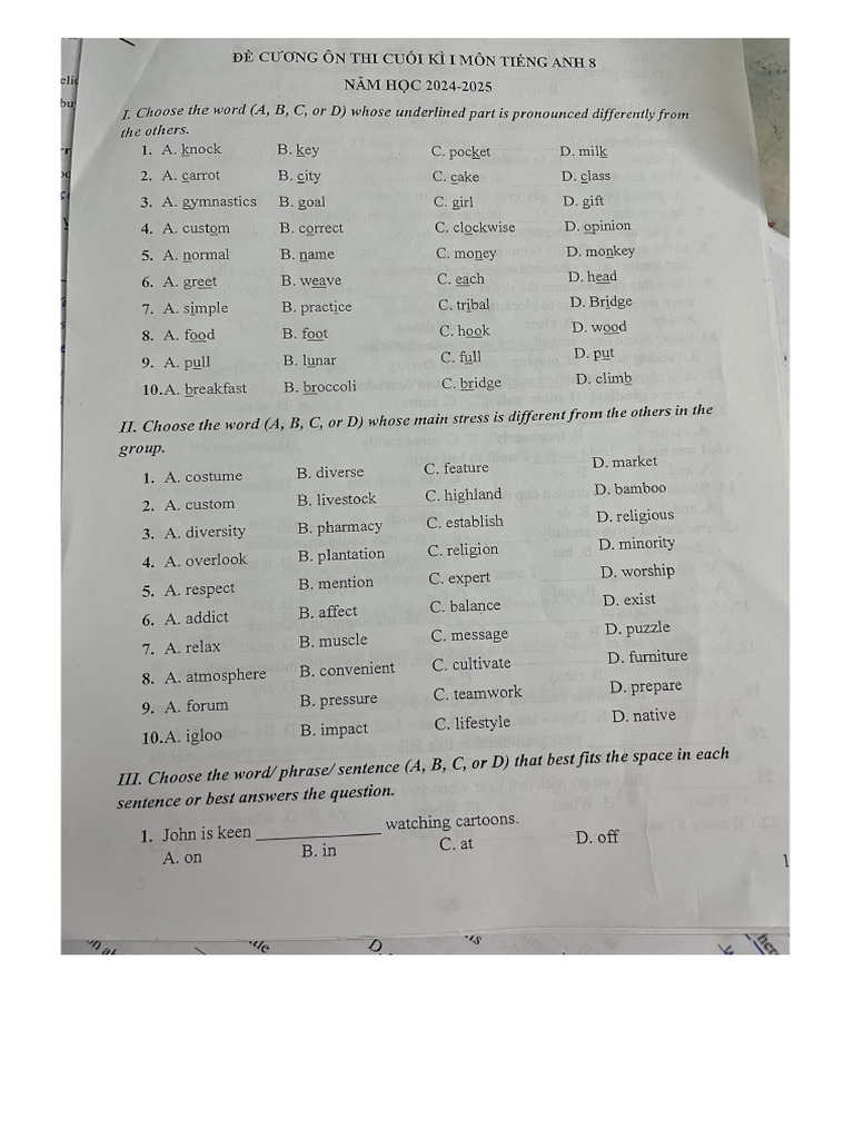 BTBT grade 8 | PDF
