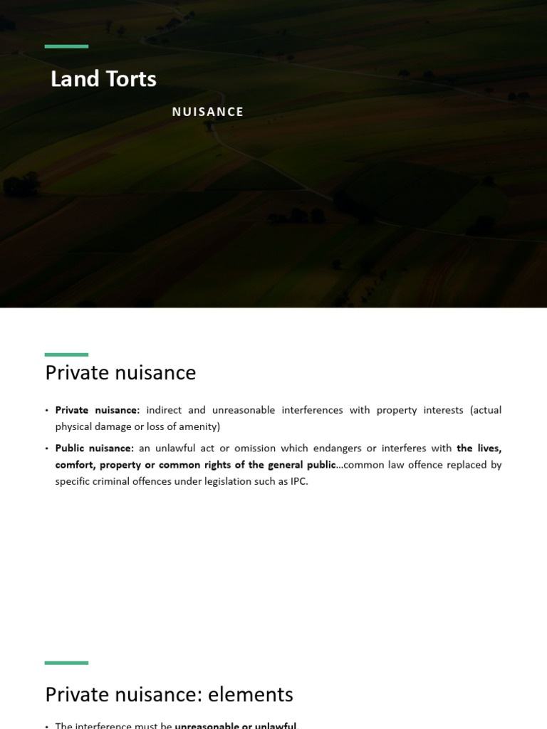 Nuisance | PDF | Legal Liability | Defamation
