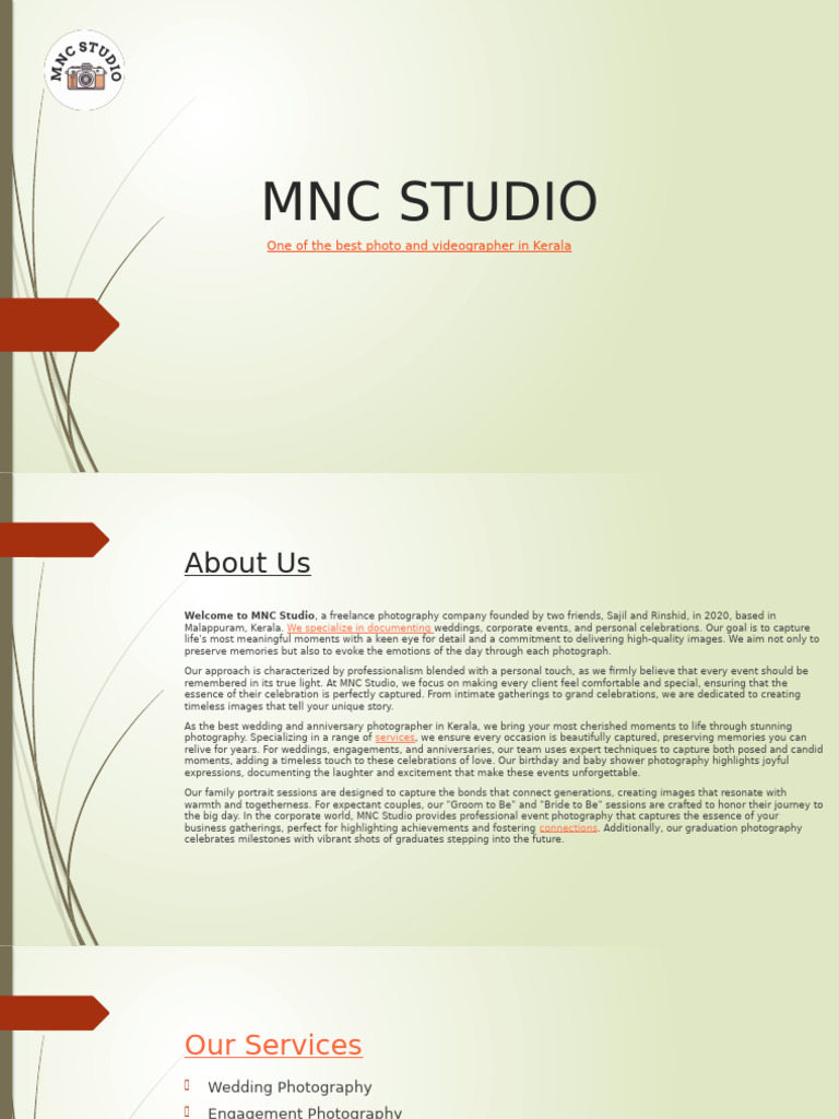 Mnc Studio Ppt 2 | PDF | Wedding