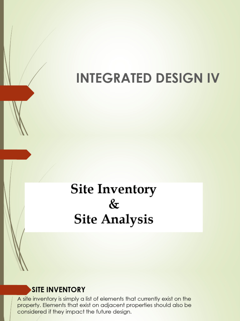 Site Inventory and Analysis Guide | PDF | Wound | Sun