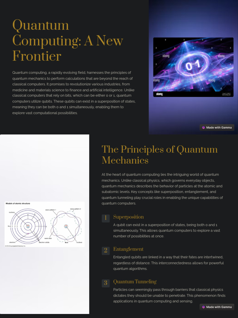 Quantum Computing A New Frontier | PDF | Quantum Computing | Quantum ...