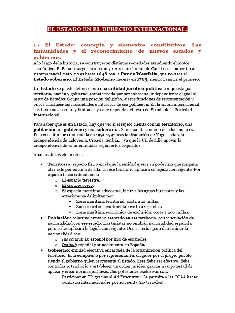 Tema 2 - DIP | PDF | Diplomacia | Estado (política)