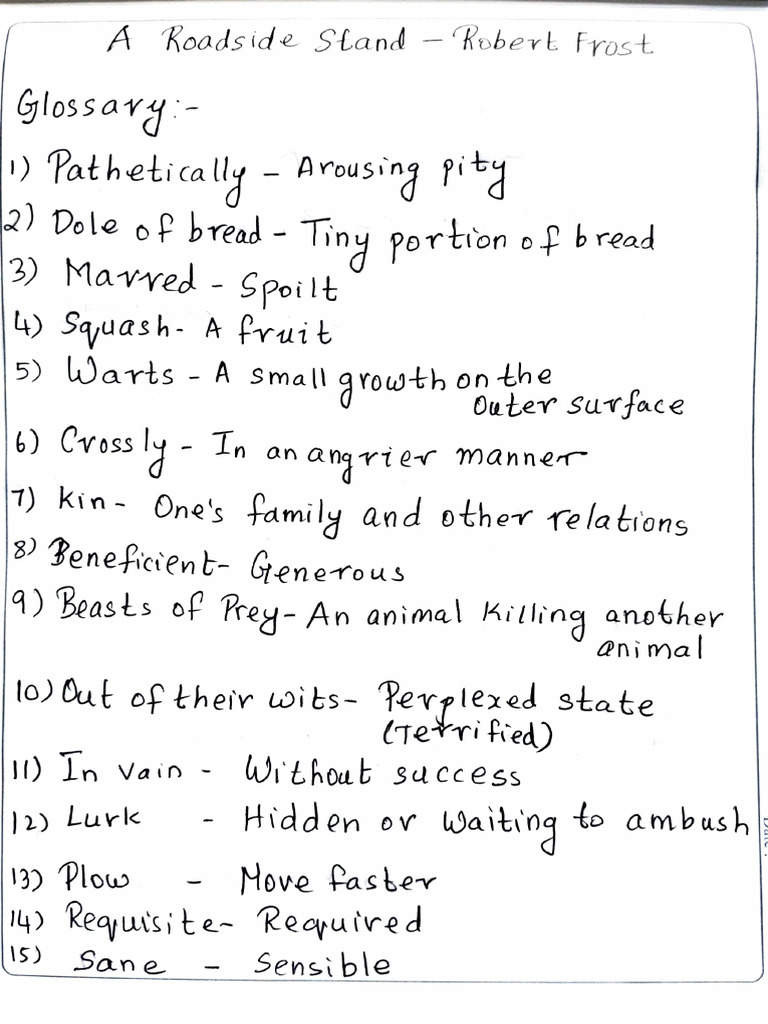 The Roadside Stand | PDF