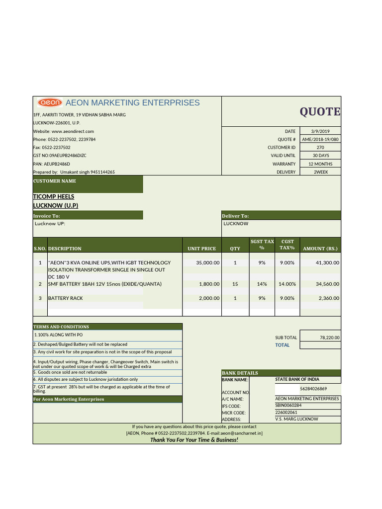 Ticomp Heels 3 Kva Online Ups | PDF | Power (Physics) | Electric Power