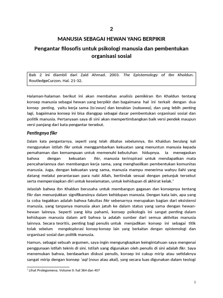 2 Manusia Sebagai Hewan Yang Berpikir_unlocked | PDF