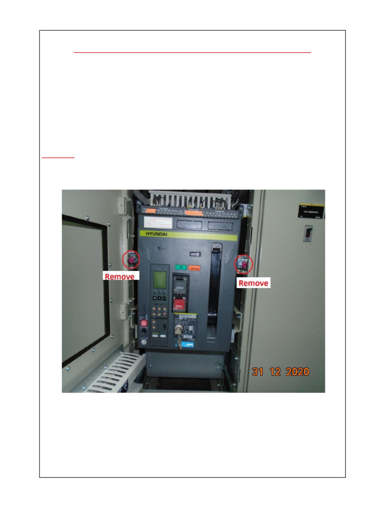 ACB Replacement and Maintenance | PDF | Switch | Lubricant