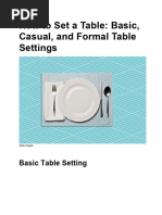 10 Basic Table Skirting Designs | PDF | Grilling | Cooking