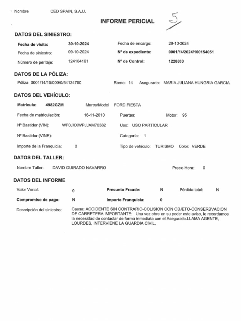 Informe Pericial Maria Juliana Pdf