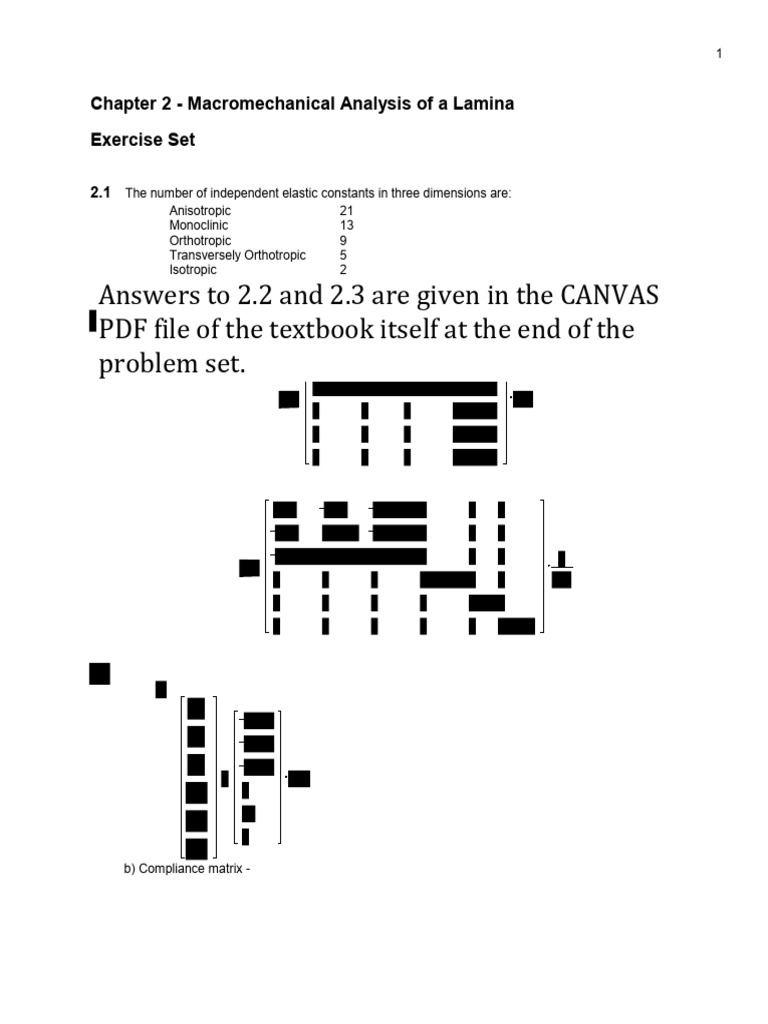 Chapter2 Answers | PDF | Strength Of Materials | Stiffness
