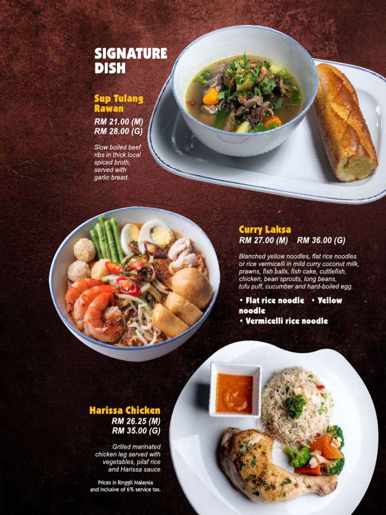 Marina Cafe Menu | PDF