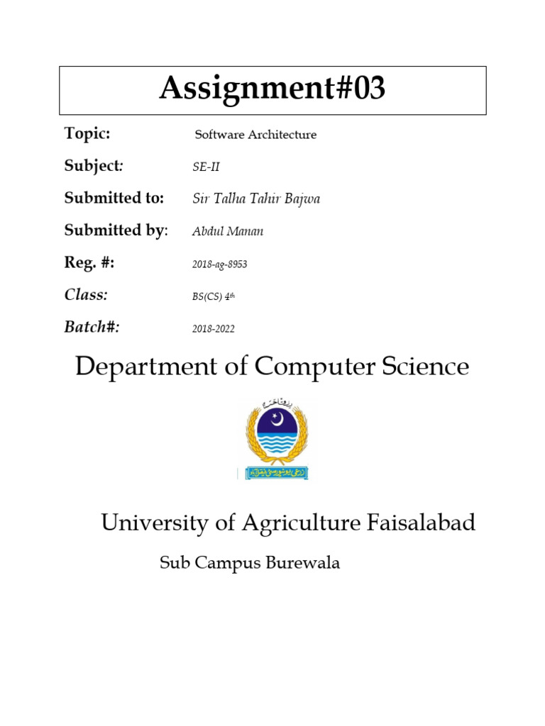 SE_assignment_3 | PDF | Server (Computing) | Software Architecture