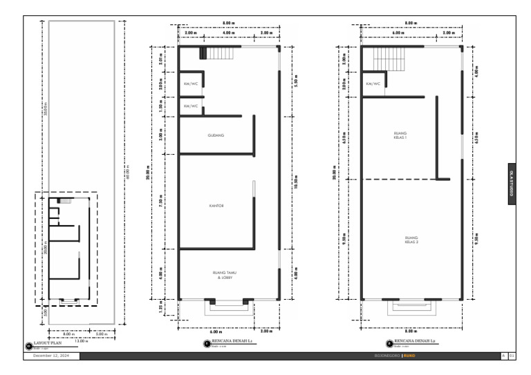 Denah Ruko Bojonegoro | PDF